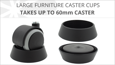 Caster Cups For Sofas, Divans & Other Furniture With Wheels